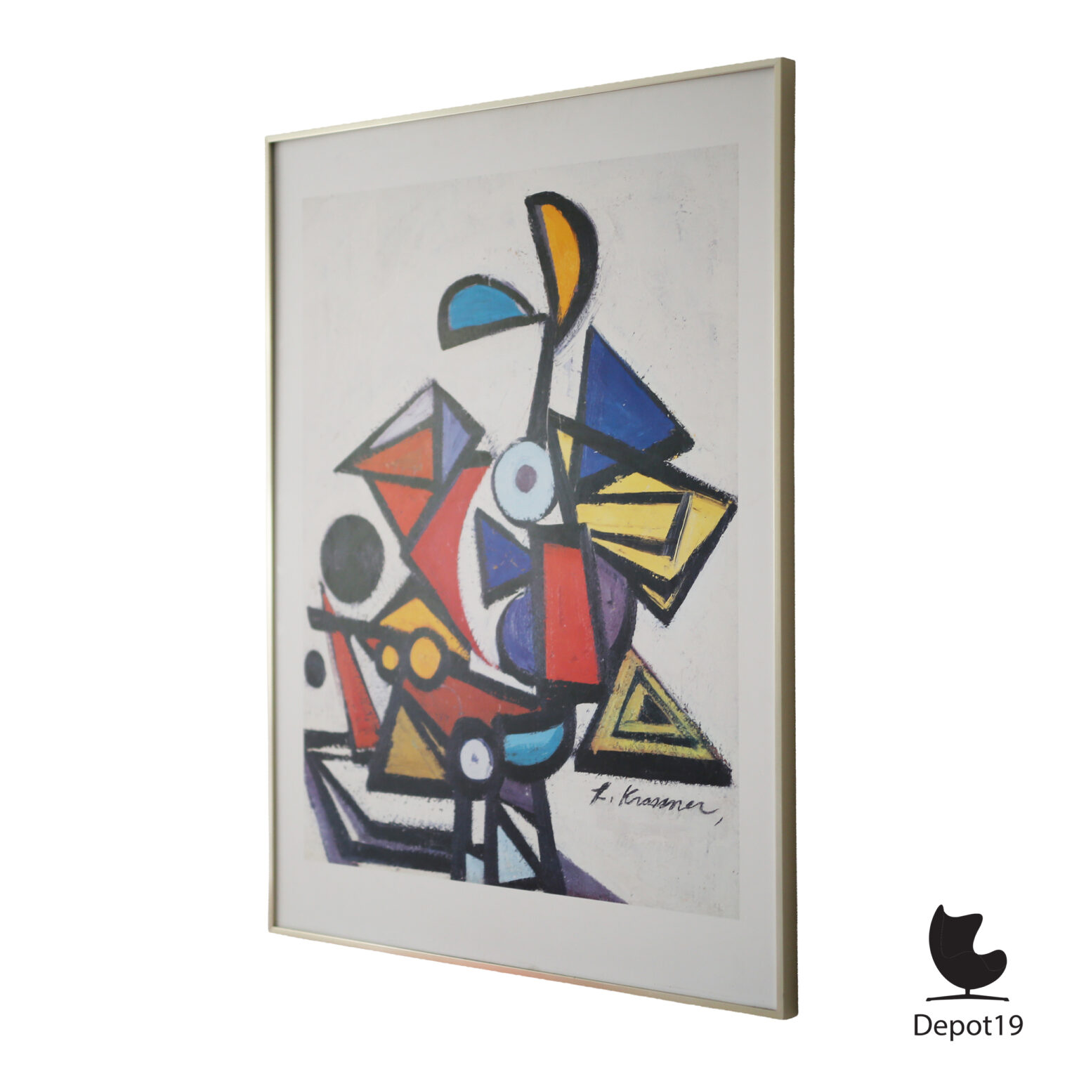 Reproductie Lee Krasner Composition 1943 abstract art print 1970s ...
