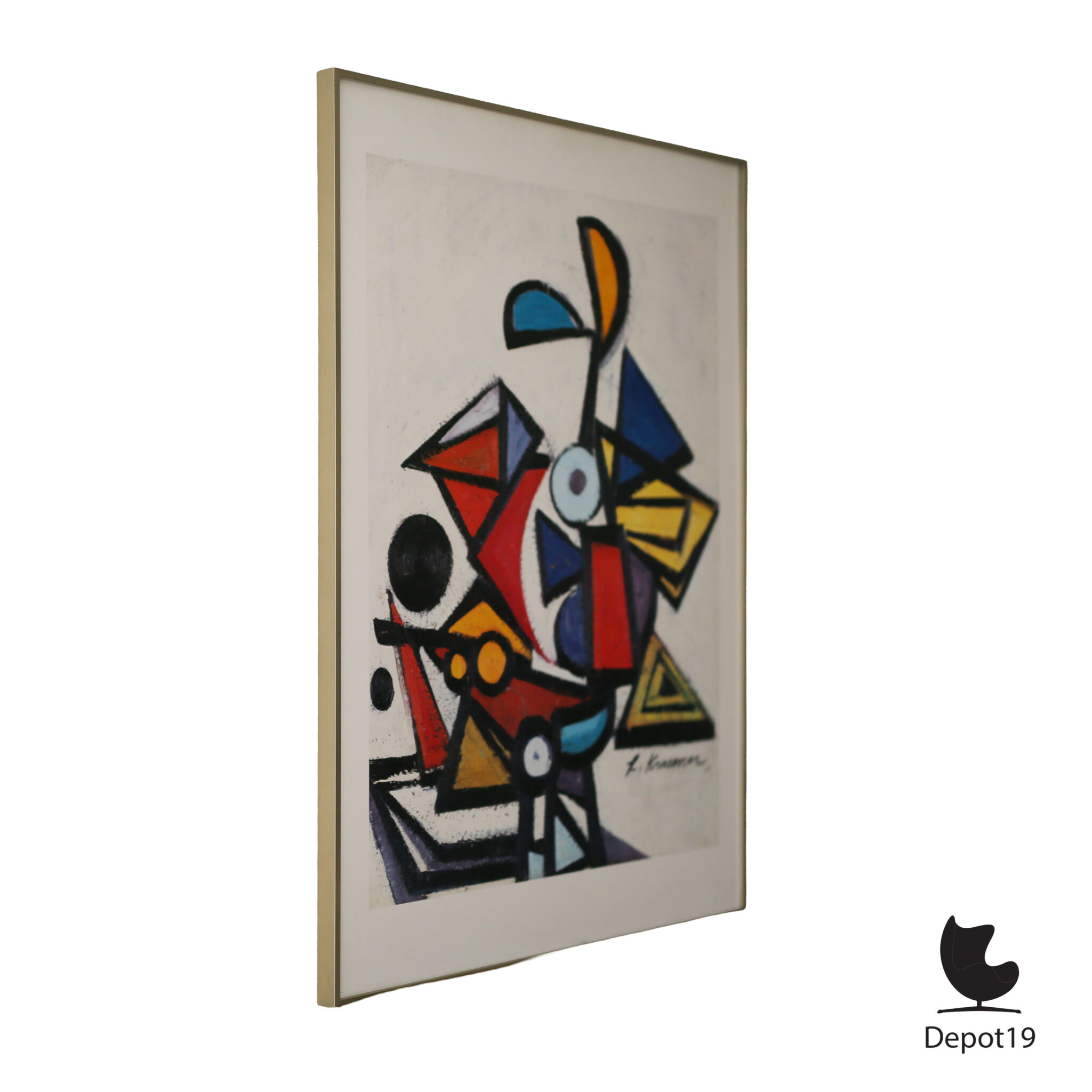 Reproductie Lee Krasner Composition 1943 abstract art print 1970s ...